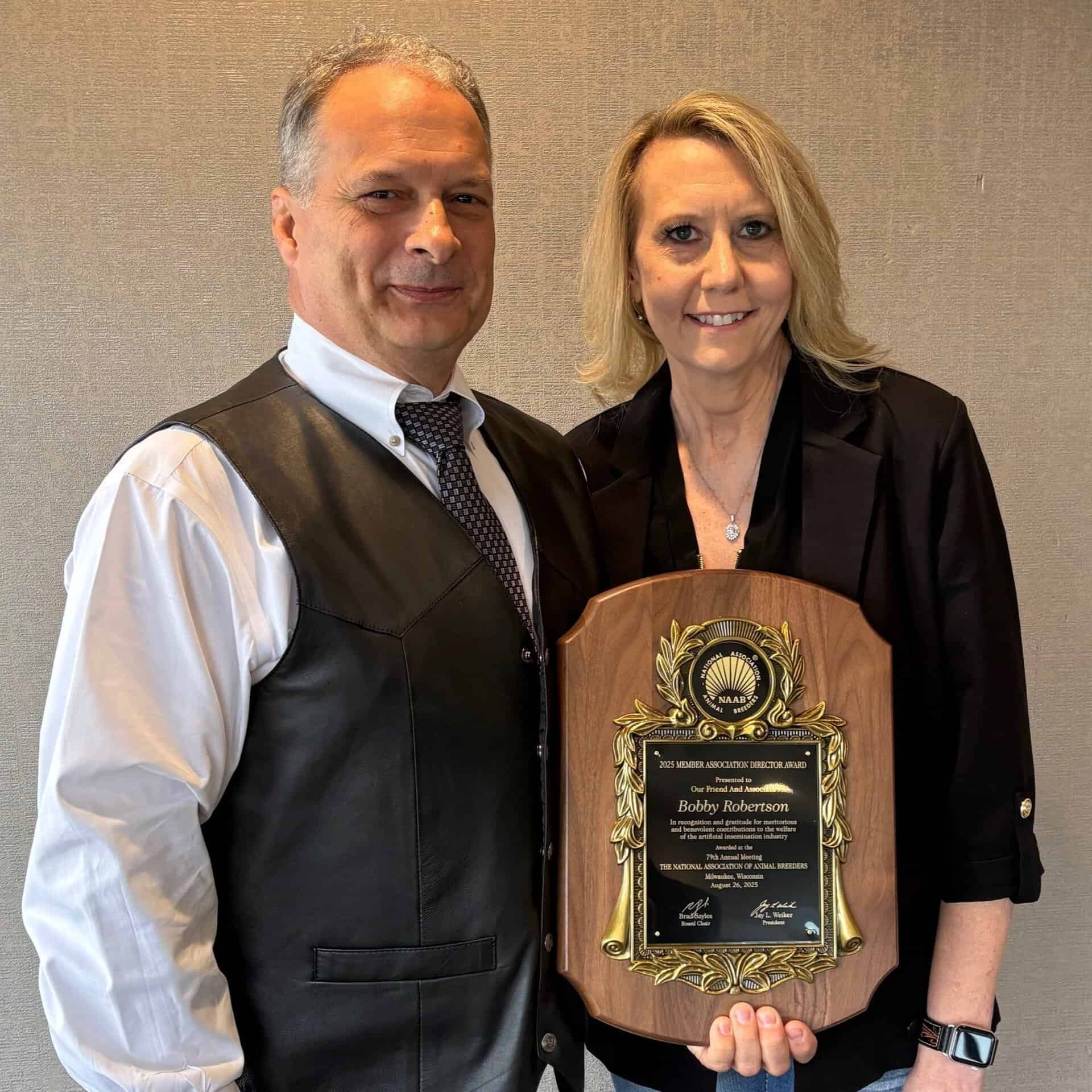 Bobby Robertson Honored with NAAB Member Director Award